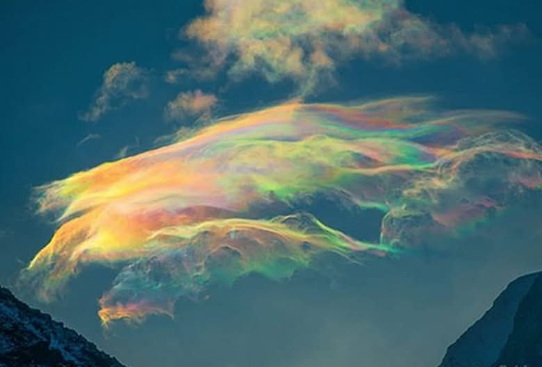 Las nubes iridiscentes y sus fascinantes colores - Pronóstico Extendido